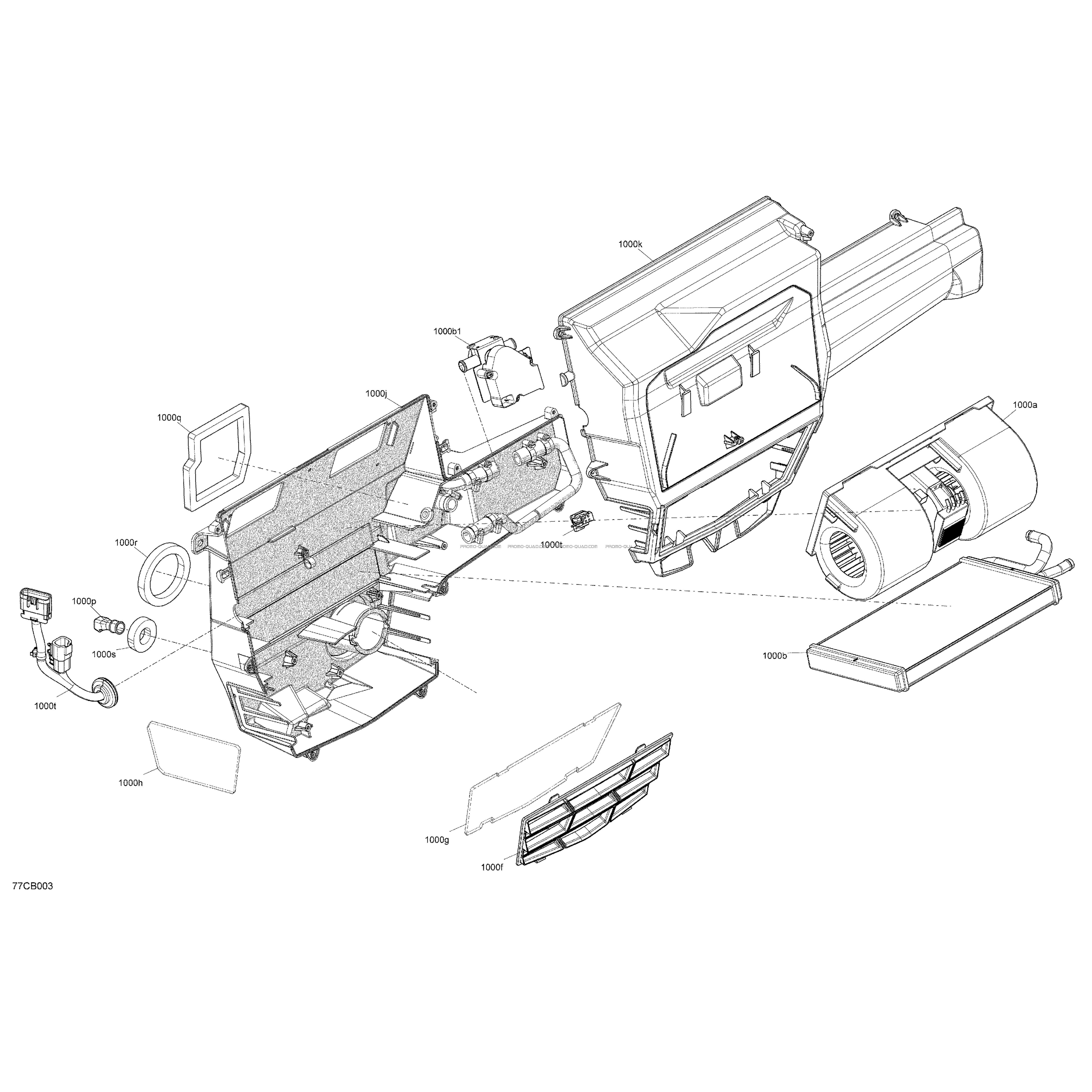 Enclosure Cab - Air Conditioning Unit pour Quad Can-am 2022 Toutes les ...